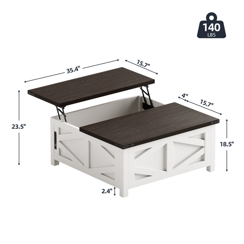 Gracie Oaks Rogelia Coffee Table & Reviews | Wayfair